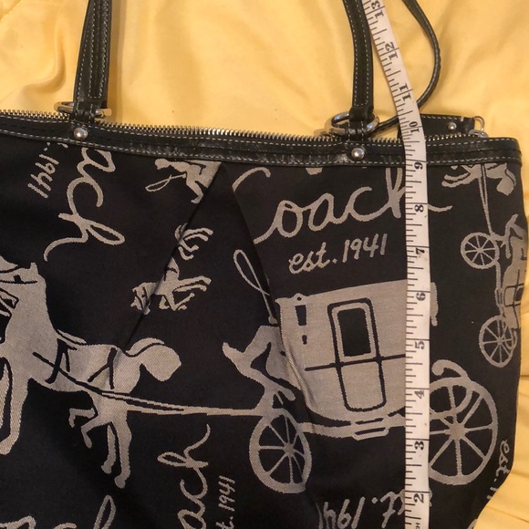 Coach | Bags | Coach Black Horse And Carriage Tote | Poshmark